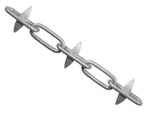 Galvanised Spiked Chain (Alternate Link) - any length. Priced per metre ...